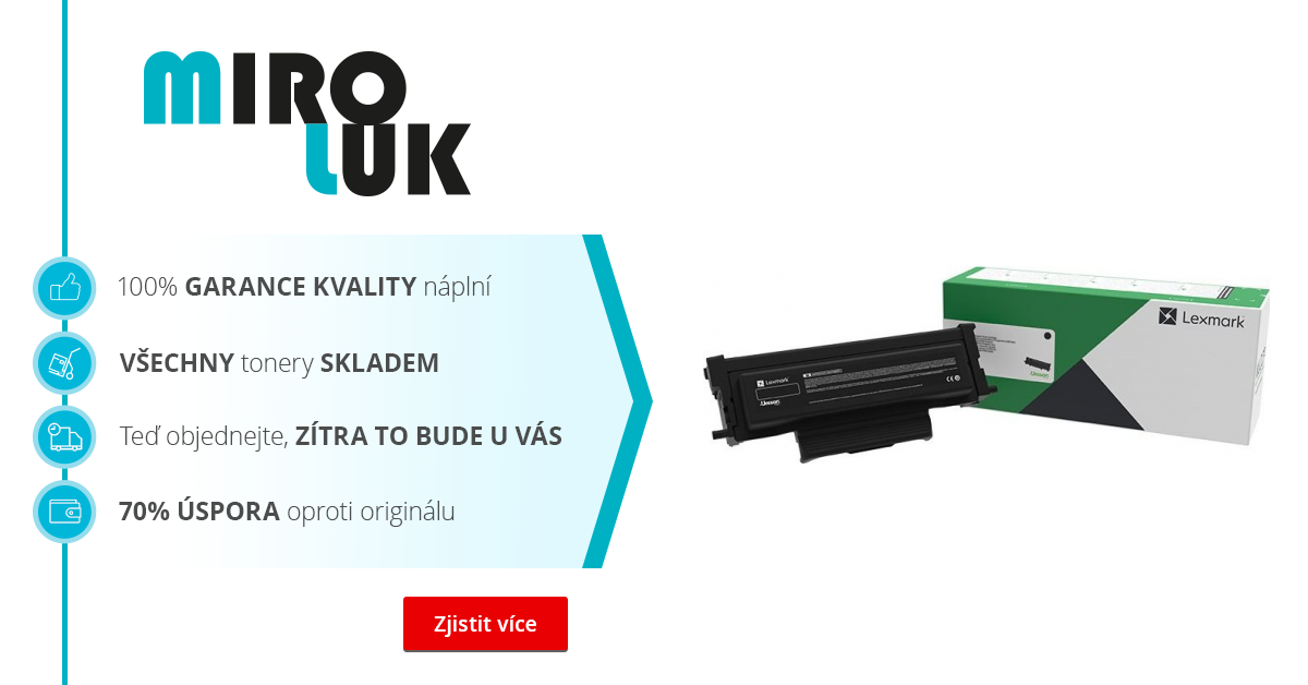 Originální toner Lexmark B222000 (Černý) - toner skladem | Miroluk