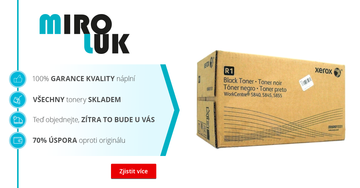 Originální toner XEROX 006R01551 (Černý) - toner skladem | Miroluk