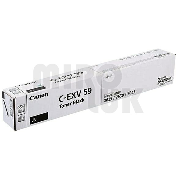 Originální toner Canon C-EXV-59 BK (Černý) - toner skladem | Miroluk